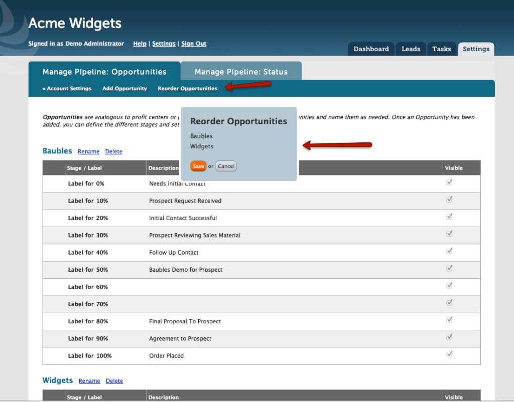 Functionality Added To Opportunities” Statuspipeline Open Leads Open Leads